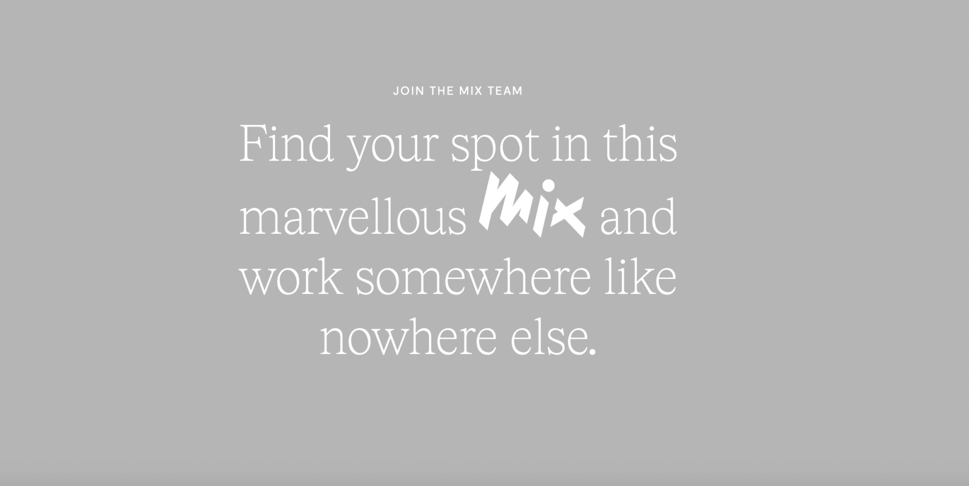 Jobs - Mix Brussels